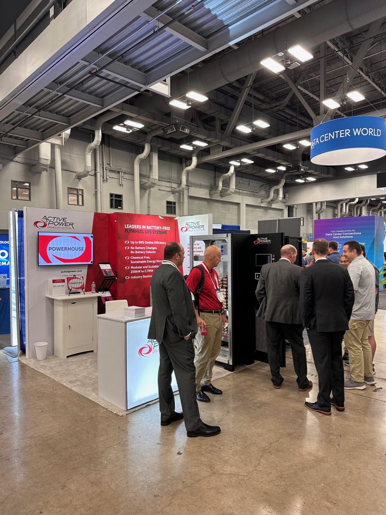 Data center professionals feel the energy of Active Power’s CLEANSOURCE flywheel UPS at Data ...